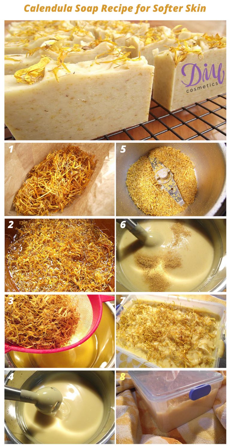 Calendula Soap Recipe for Softer Skin | DIY Cosmetics